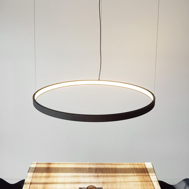 LED ring hanglamp HALO ø790 mm - zwart - Lightinova - Professionele ...