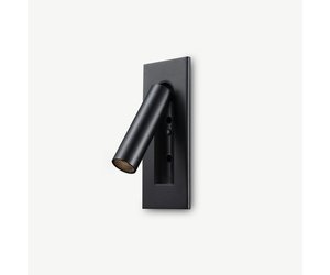 Leeslamp - Inbouw bedlamp PEEK kantelbaar - zwart - Lightinova ...