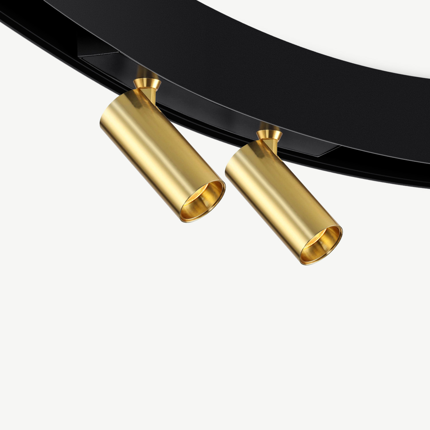 CLIXX CURVE magnetic track light system - SPOT35D LED module - gold ...