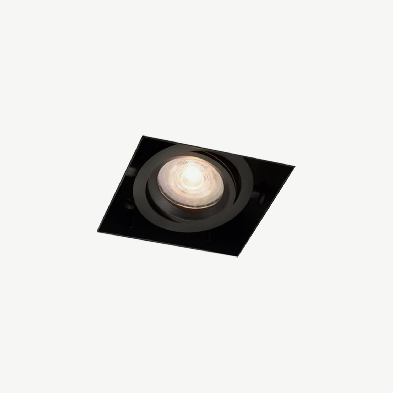 Trimless recessed LED spot BLEND GU10 black single - Lightinova ...