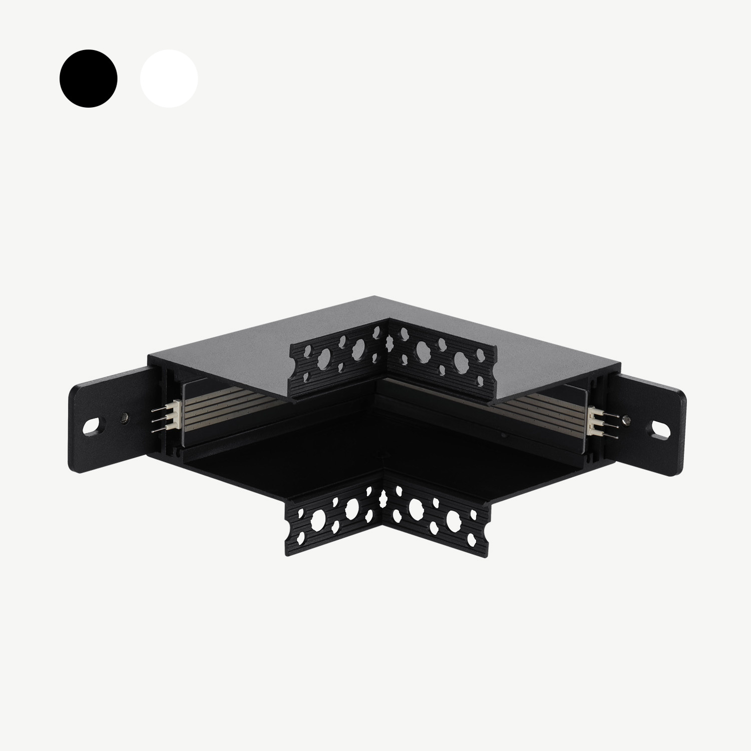 CLIXX magnetic track system - recessed binnen corner - Lightinova ...
