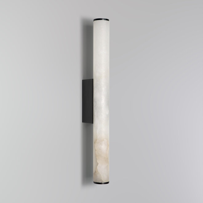 TUBE 400 LED wall lamp – Alabaster natural stone - Lightinova ...