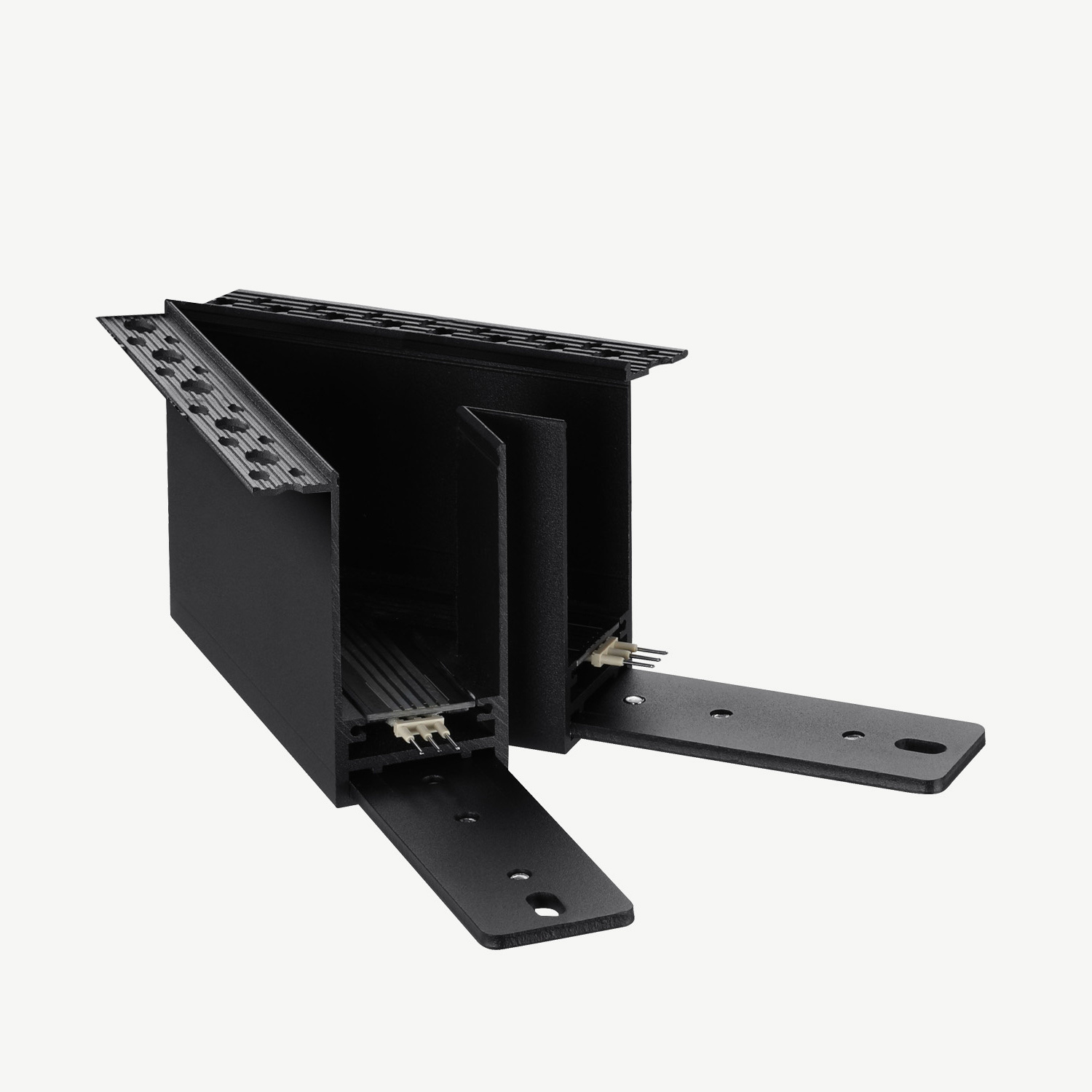 CLIXX SLIM magnetic track system - recessed 45° corner - Lightinova ...