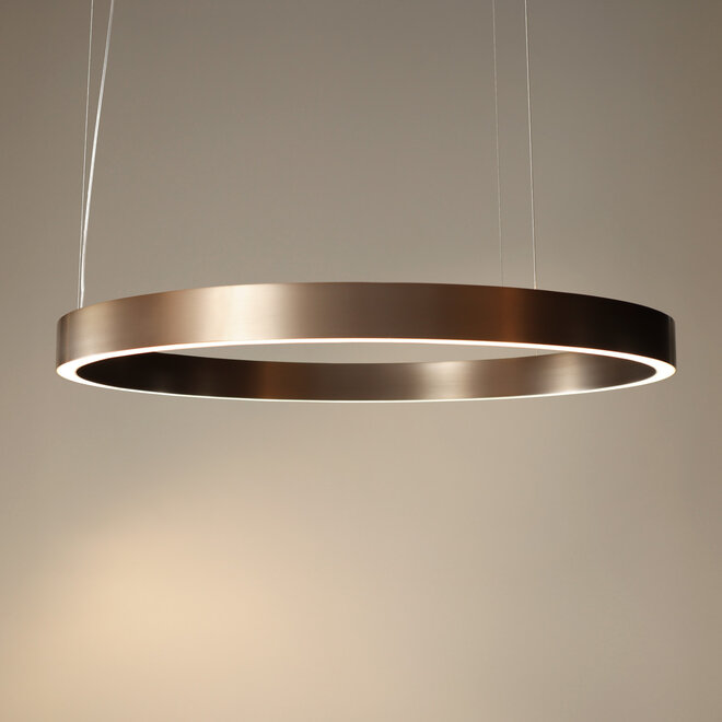 HALO Up-Down Slim LED ring hanglamp - Geborsteld brons - Lightinova ...