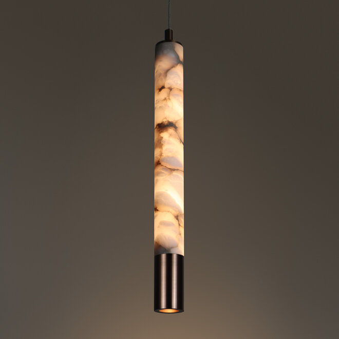TUBE 400 SPOT LED hanglamp – Albast natuursteen - Lightinova ...