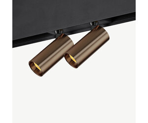CLIXX SLIM magnetisch railsysteem - SPOT35D - geborsteld Brons ...