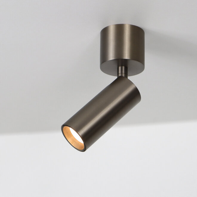 SPOT40 surface mounted adjustable LED spot - Brushed Champagne ...