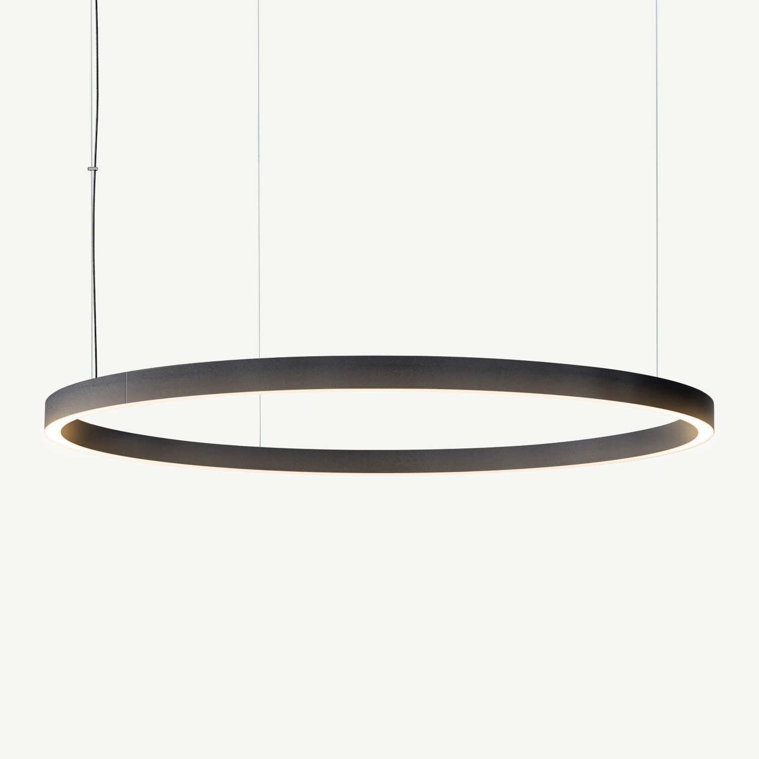 LED ring hanglamp HALO Up-Down ∅1200 mm - zwart - Lightinova ...