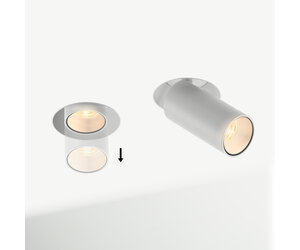 Uitschuifbare inbouw trimless LED spot PEEK - wit - Lightinova ...