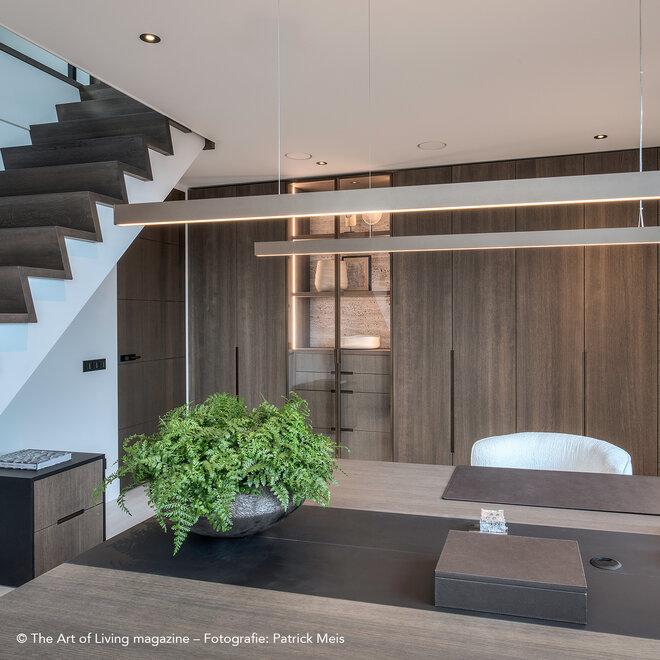 Modern LED pendant LINE Slim 2000 mm - black - Lightinova ...