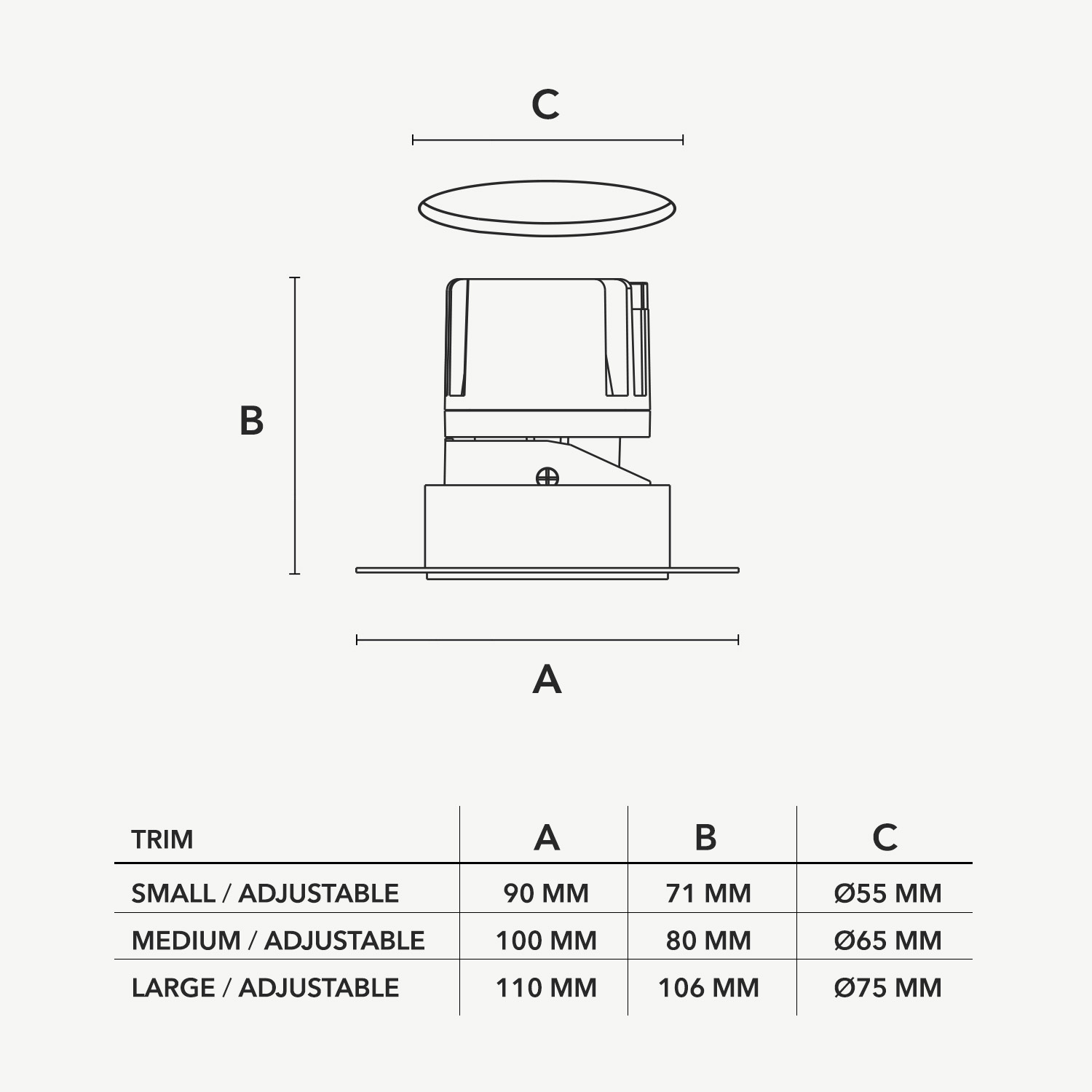 CONE - Deep anti-glare trimless recessed LED spot - Bronze - Lightinova ...