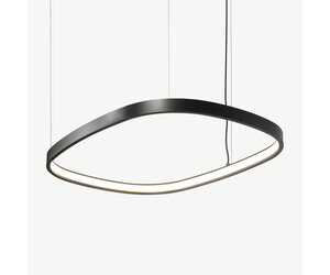 LED ring pendant lamp HALO SQUARE - black - Lightinova - Professional ...