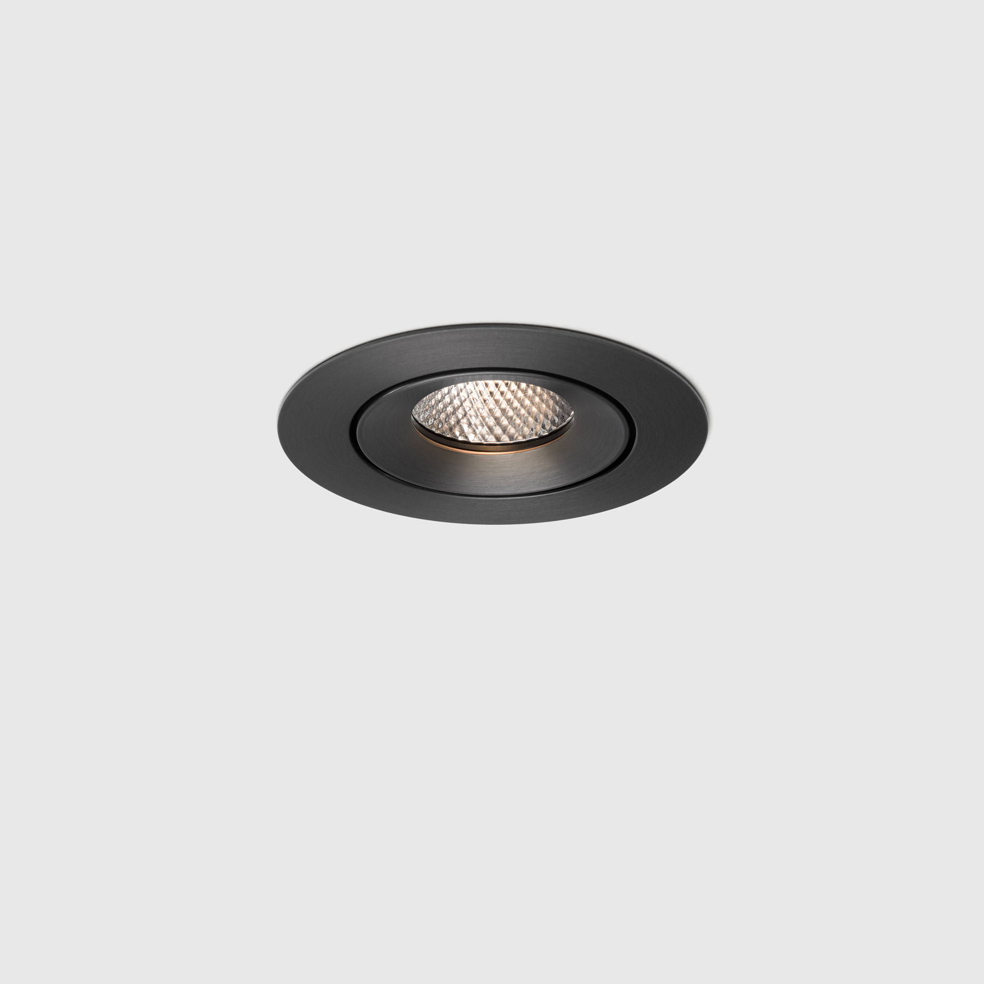 FLEXX Round adjustable recessed spot - Brushed Black - Lightinova ...