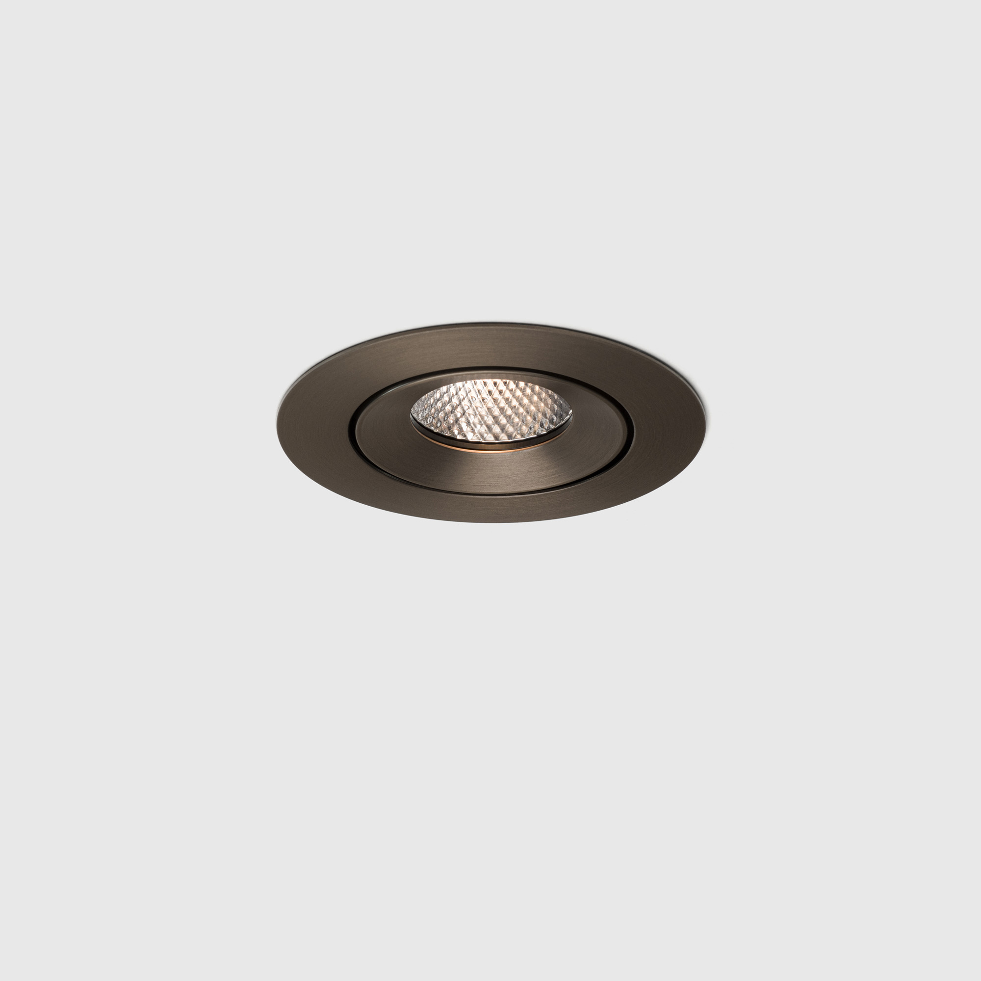 FLEXX Round adjustable recessed spot - Brushed Bronze - Lightinova ...