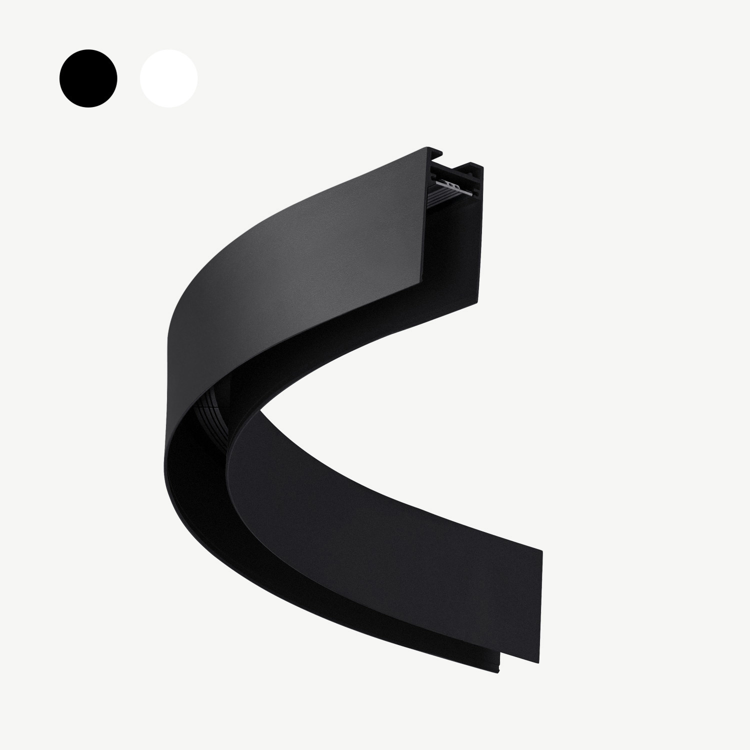 CLIXX SLIM magnetic track system - 1/4 circle 600 connection ...