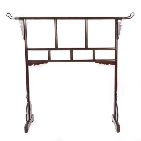 Antique Chinese Clothes Rack Dark Brown B153xH137cm - Orientique ...
