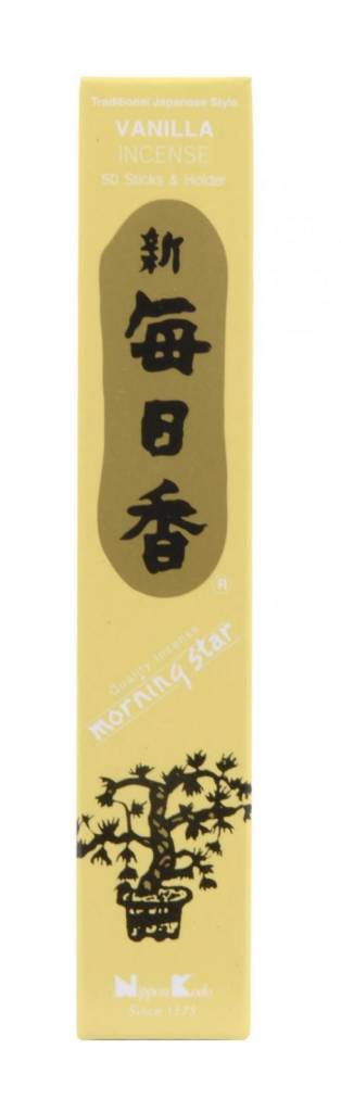 Morning Star Japanese Incense Vanilla 50pcs - Orientique - Asianliving