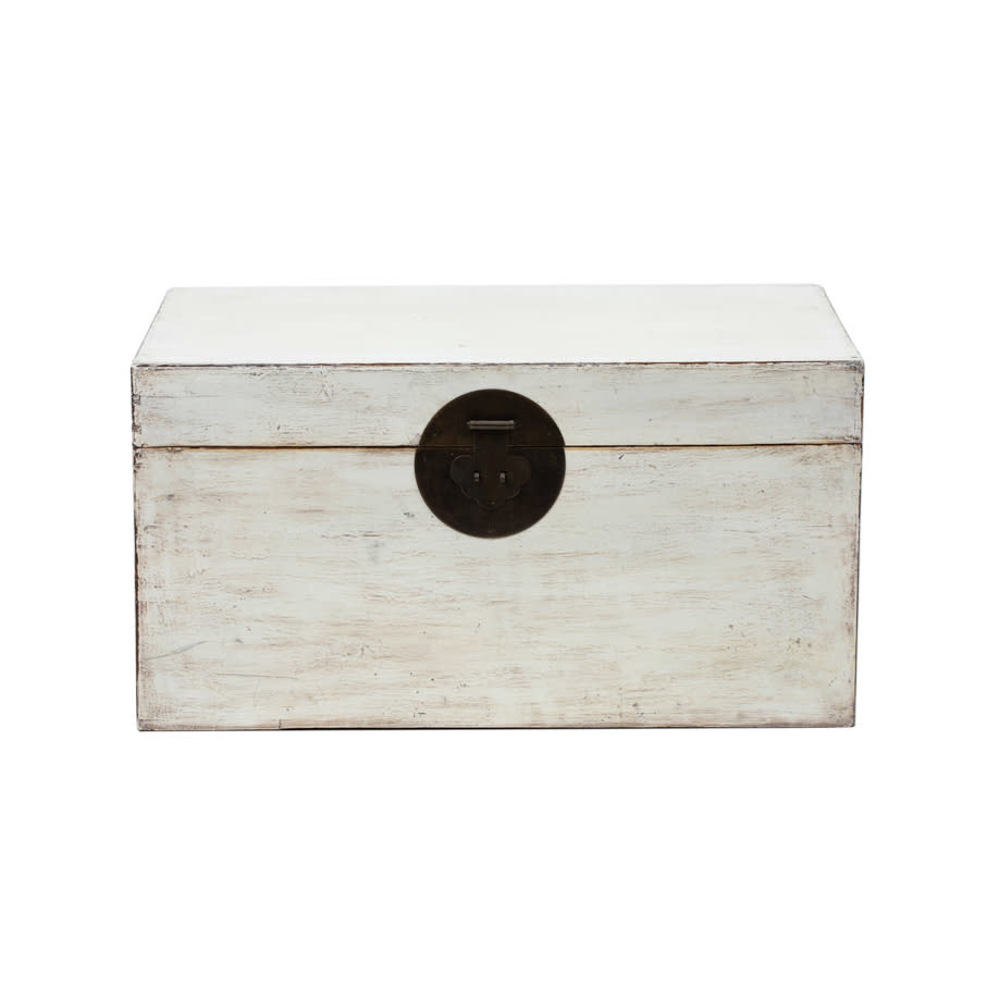 Antique Chinese Chest White High Gloss W91xD48xH41cm - Orientique ...