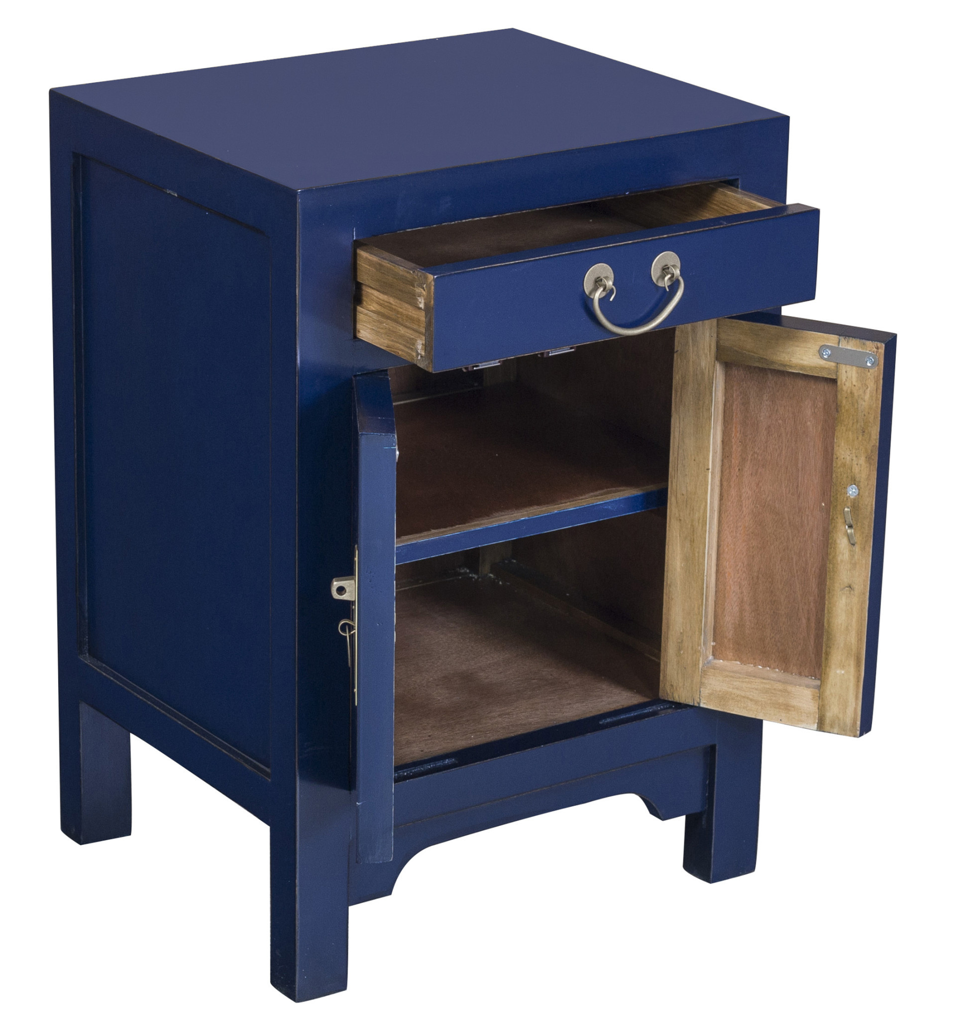 Chinese Bedside Table Midnight Blue - Orientique Collection W42xD35xH6 ...