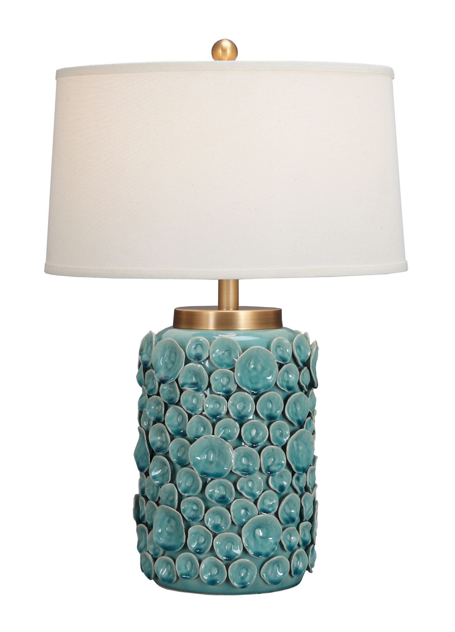 Chinese Tafellamp Porselein Turquoise Contemporary Handgemaakt D43xH65 ...