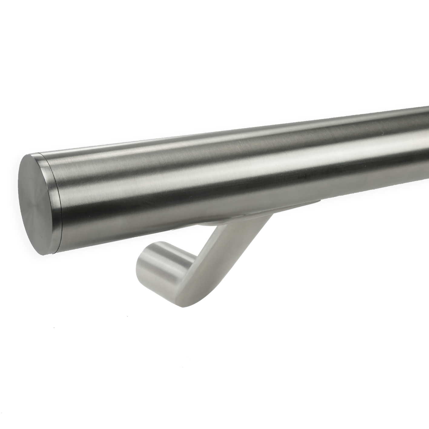 Handlauf Edelstahl rund gebürstet Modell 7 - ONLINE | Handlauf Experte