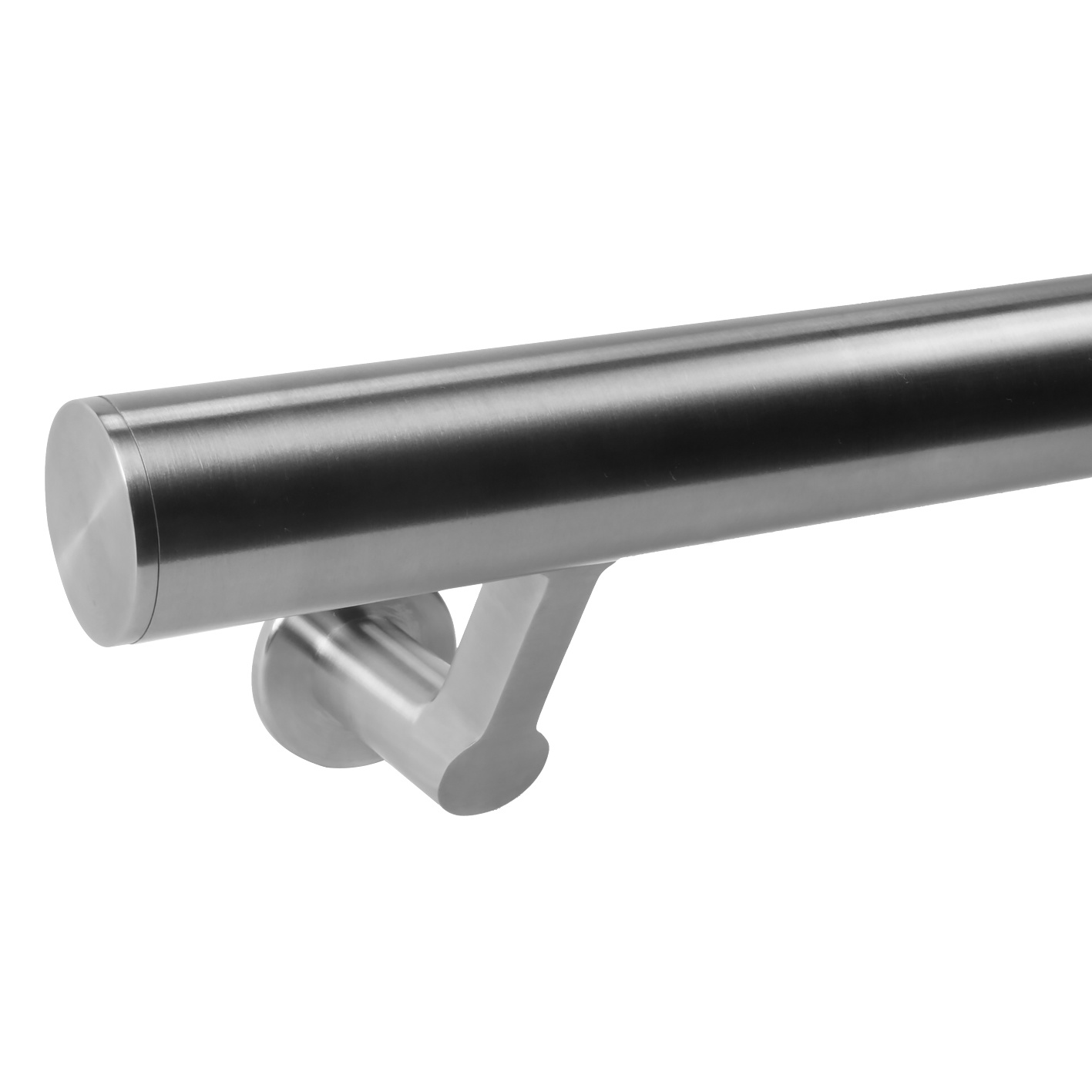 Handlauf Edelstahl - rund - mit Haltern Typ 17 - 100% Edelstahl ...