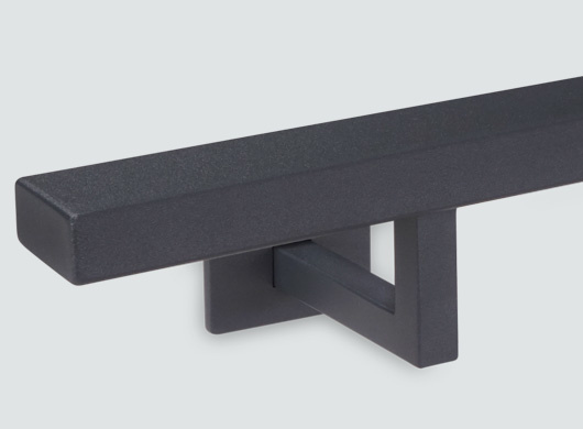 Alle Anthrazit-Handläufe - eckig & quadratisch - bei Handlaufexperte