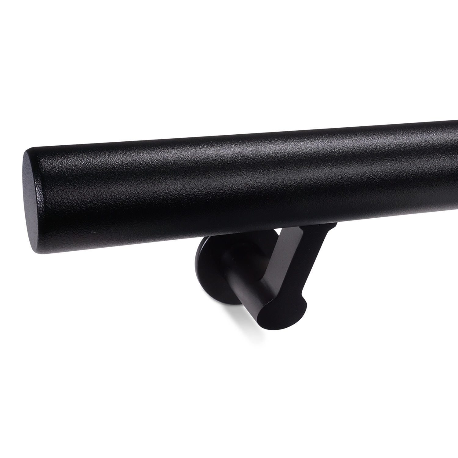 Handlauf schwarz - rund - mit Haltern Typ 17 - Blickfänger! - Handlauf ...