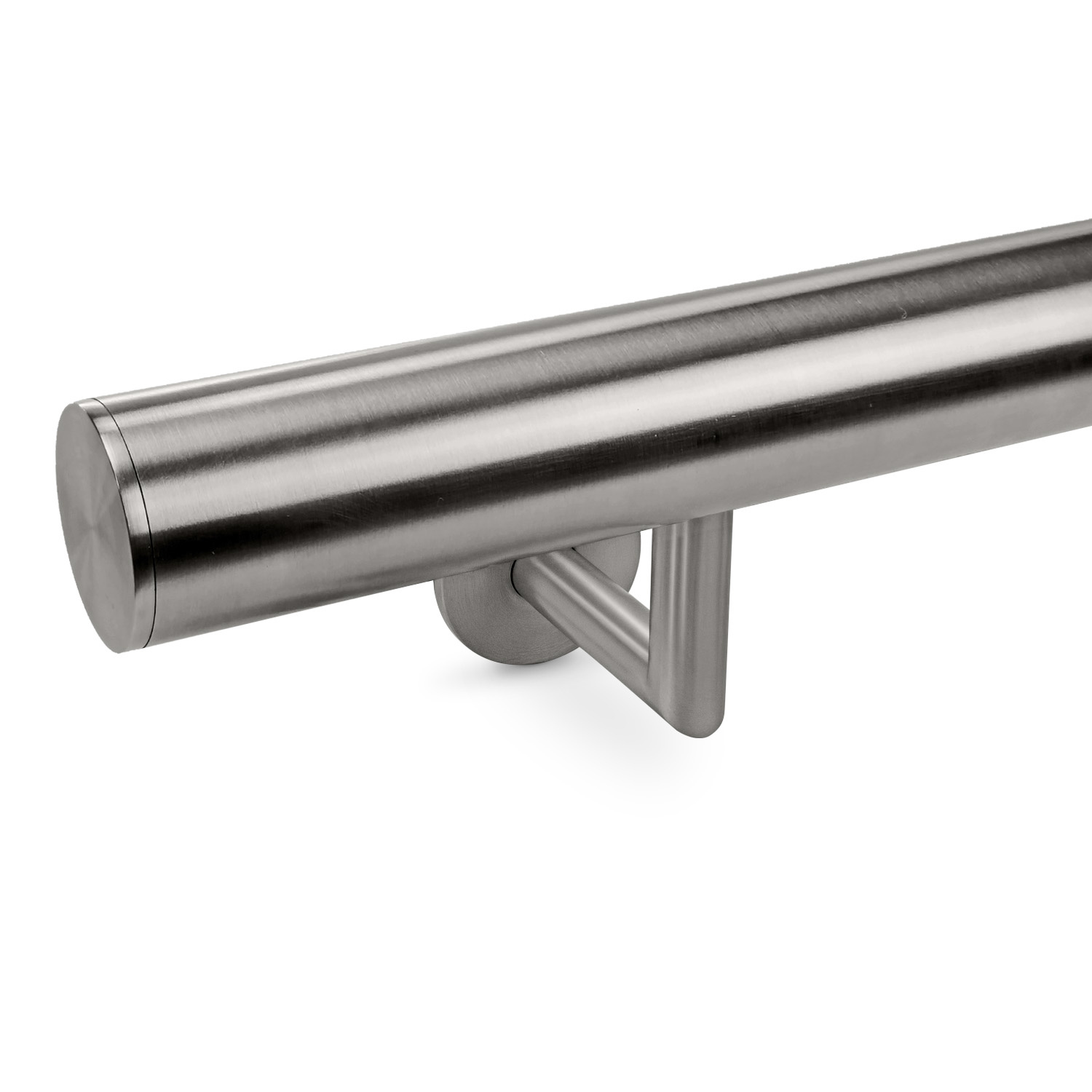 Handlauf Edelstahl - rund - mit Haltern Typ 3 Luxus - 100% Edelstahl