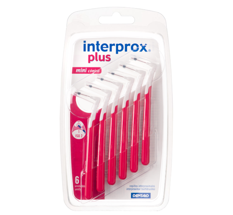 Interprox Plus Mini Conical Rood 2mm-4mm 6 stuks - Kiesrijk