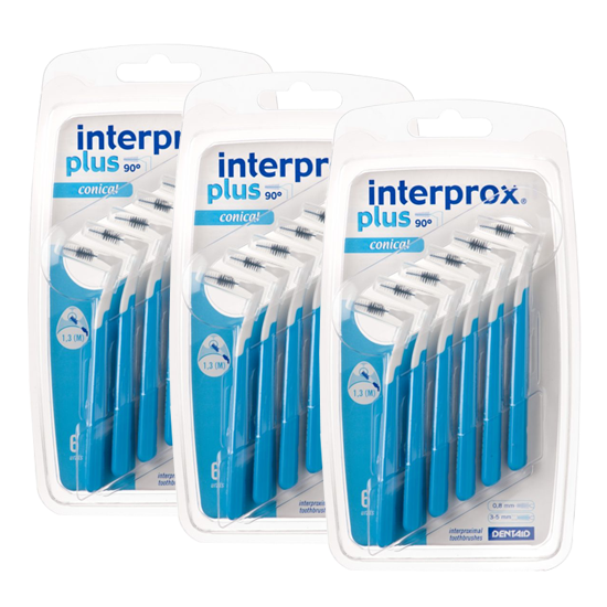 Interprox Plus Blauw Conical 3mm-5mm - 3x6 stuks