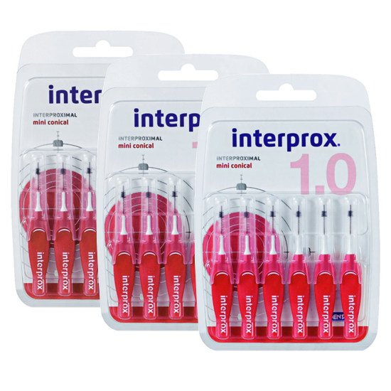 Interprox Ragers Premium Mini Conical 2 mm-4 mm Rood | 3 x 6 stuks