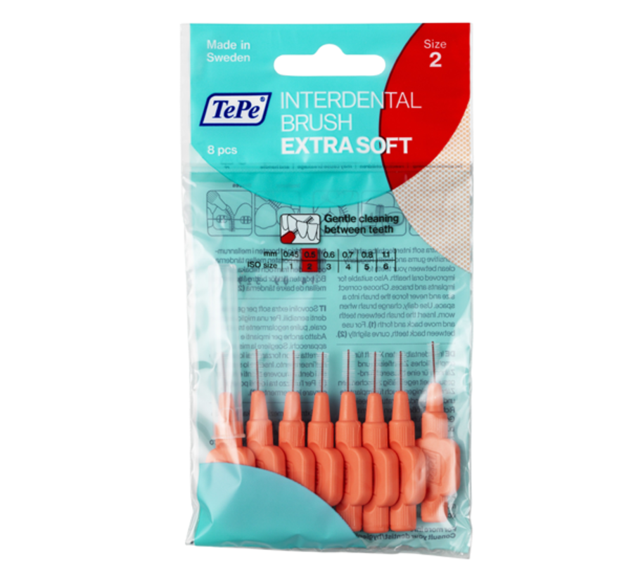 Tepe Ragers Extra Soft Lichtrood | 8 stuks - Kiesrijk