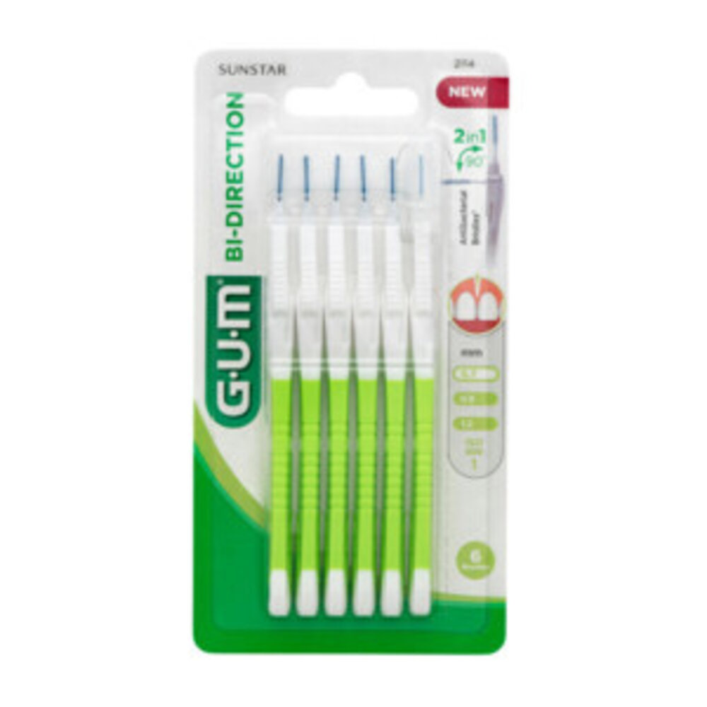 GUM Bi-Direction Ragers 0.7 mm Groen | 6 stuks