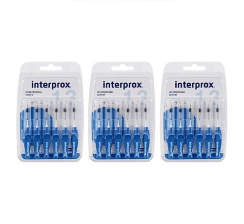 Interprox Premium Conical Blauw Grootverpakking 3x6 stuks | NU**10,45 ...