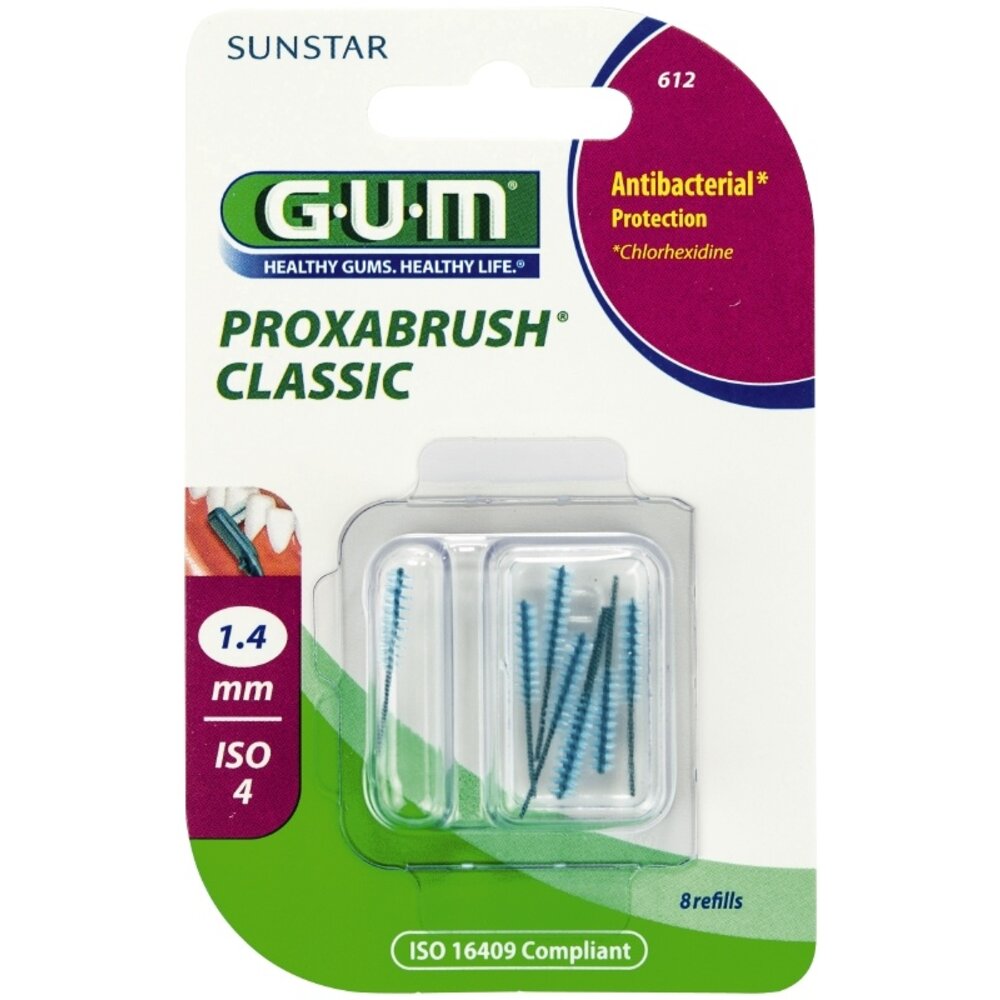 GUM Proxabrush Classic 1.4mm refills 612 - 8 stuks