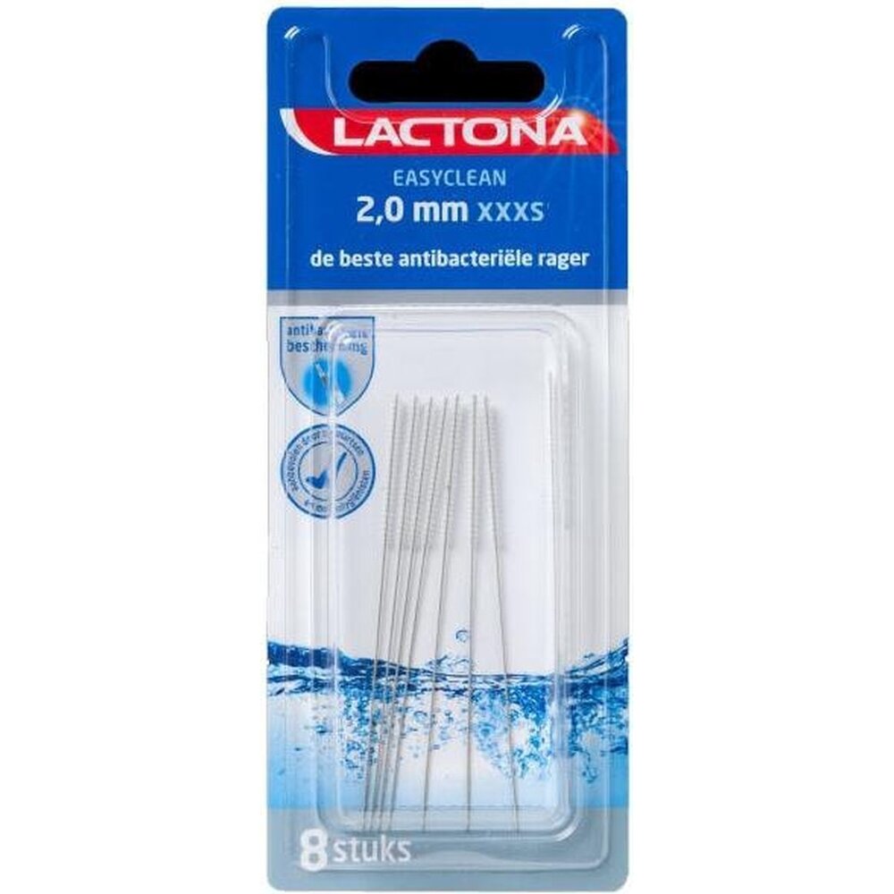 Lactona Ragers EasyClean XXXS 2.0mm Zilver - 8 stuks