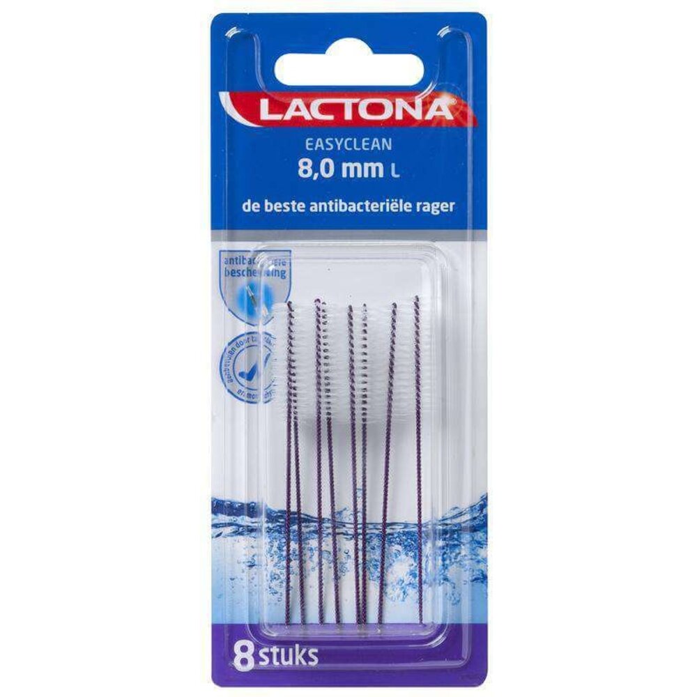 Lactona Ragers EasyClean L 8.0mm Paars | 8 stuks