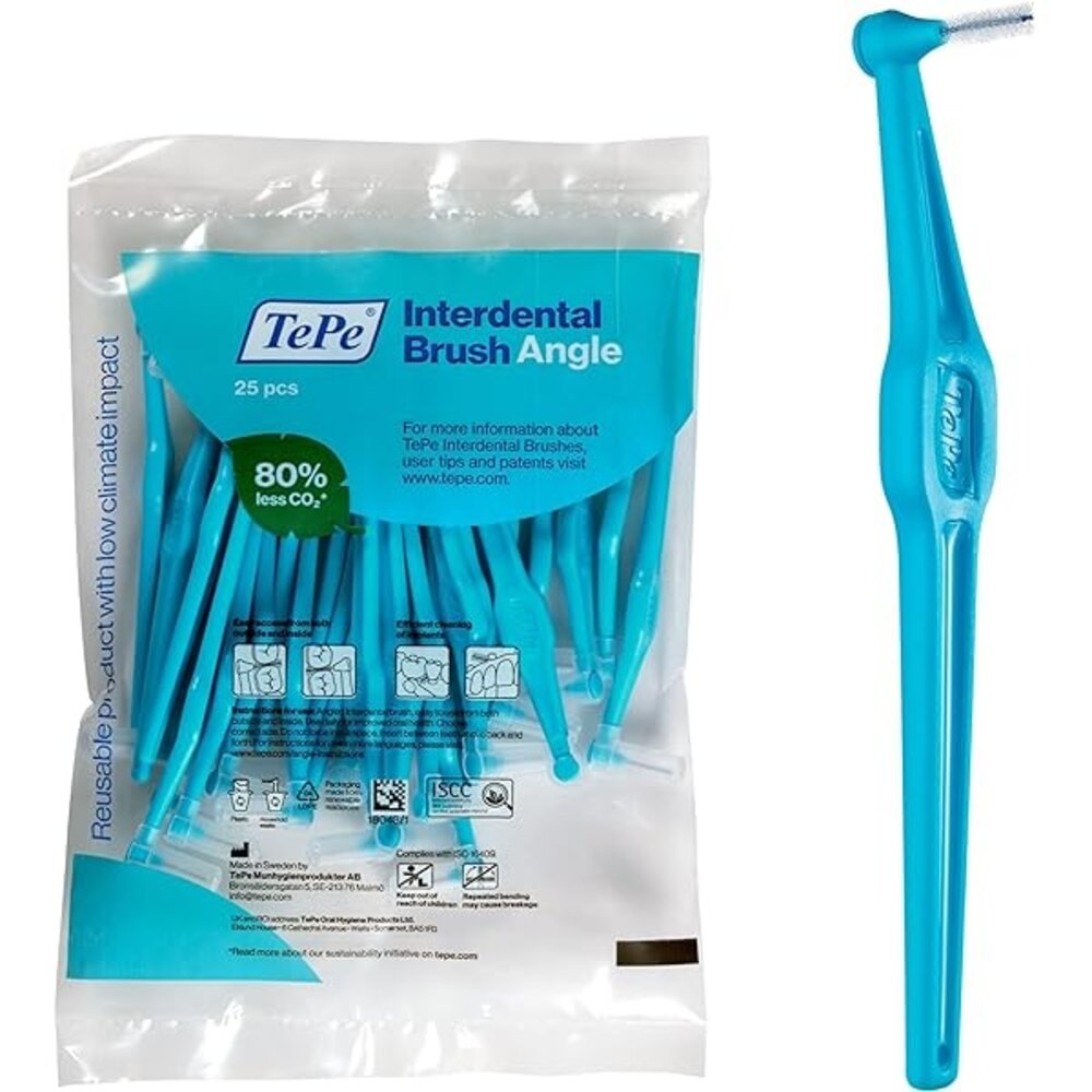 TePe Angle Interdentale Ragers Blauw 0,6 mm | 25 stuks