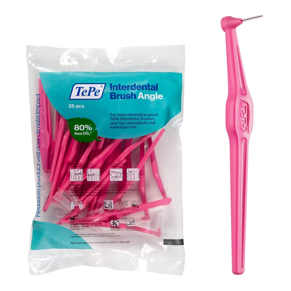 TePe Angle Interdentale Ragers Roze 0,4 mm | 25 stuks
