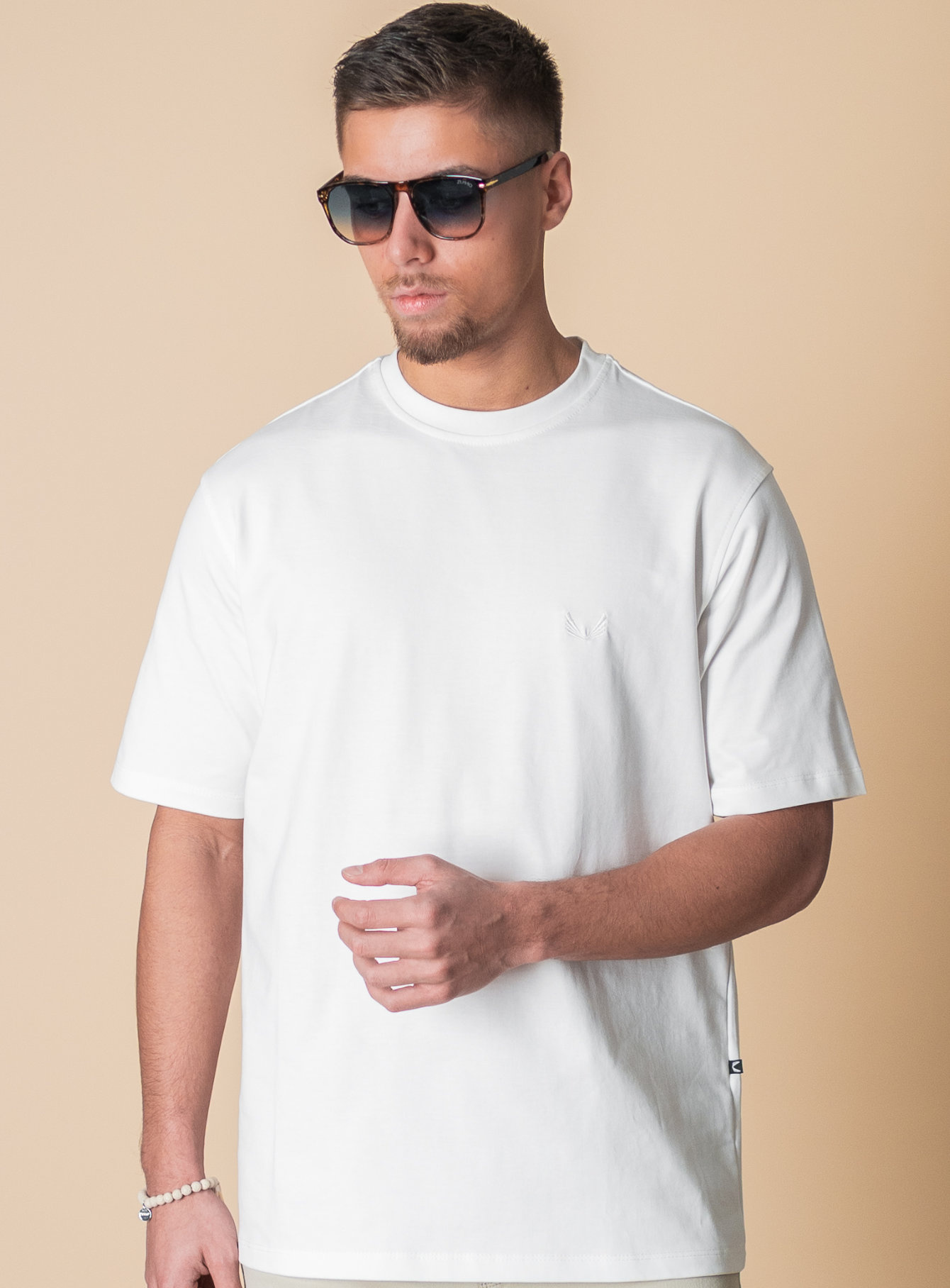 Zumo Regular Fit T-shirts FABRIO White - ZUMO