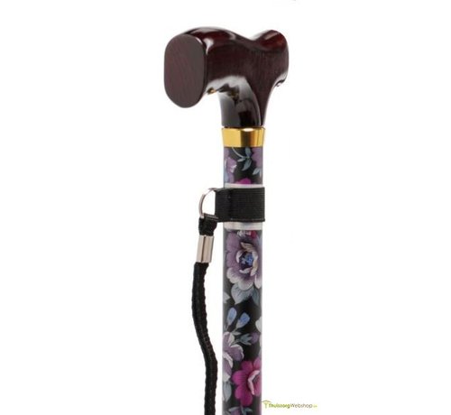 Premium wandelstok Fantasy met houten handgreep - ThuiszorgWebshop.nl