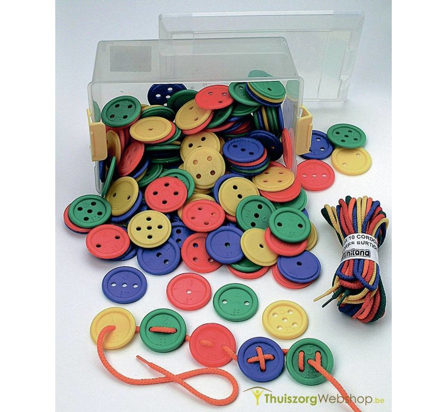 Knopen tellen, rijgen en sortere - ThuiszorgWebshop.nl