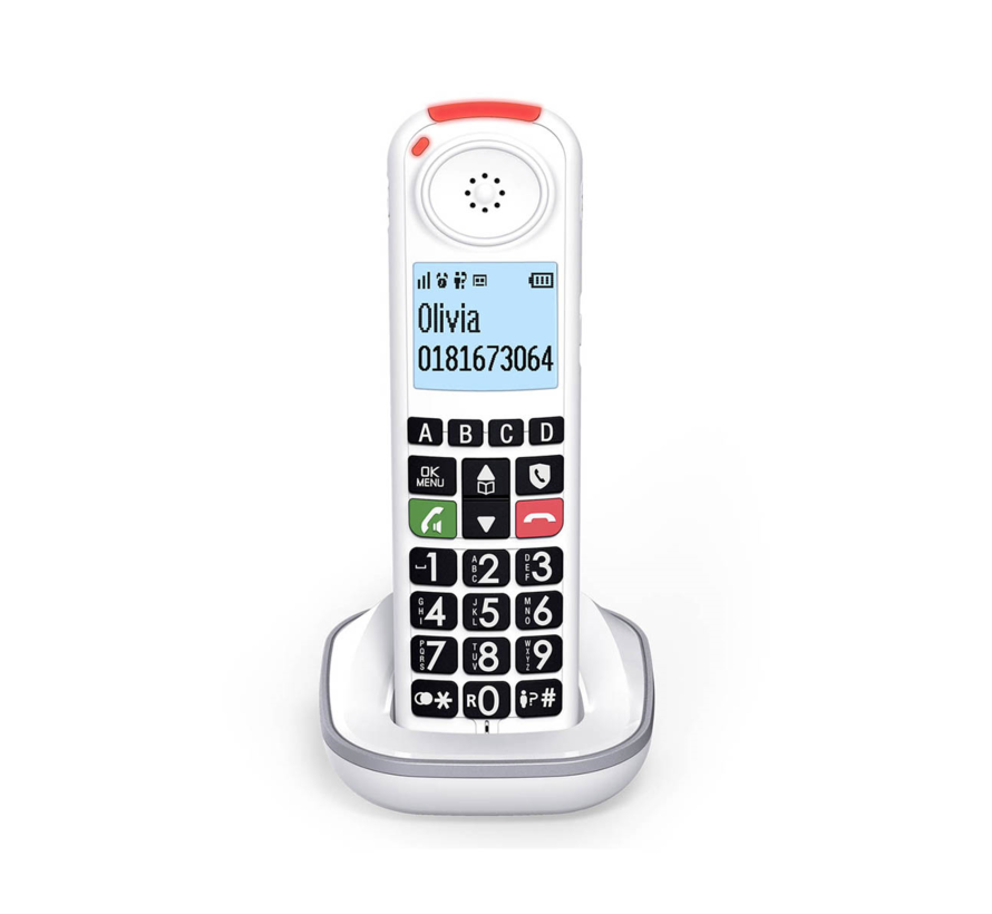 Vaste telefoon met 4 fototoetsen - ThuiszorgWebshop.nl