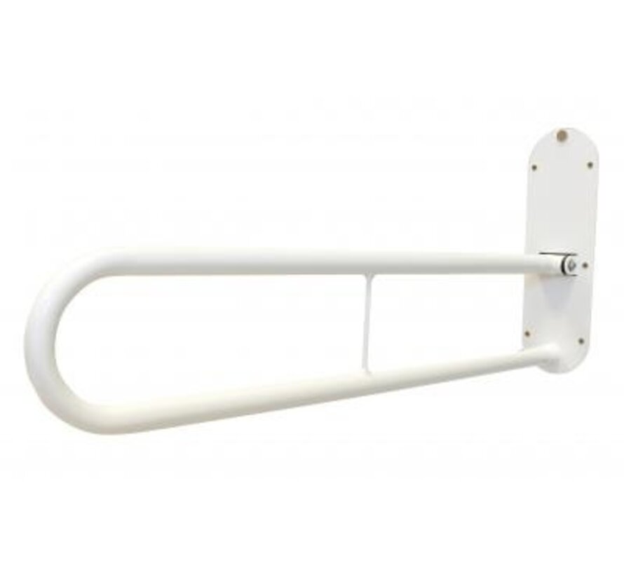 Opklapbeugel in behandeld epoxy staal, lengte 70 cm - ThuiszorgWebshop.nl