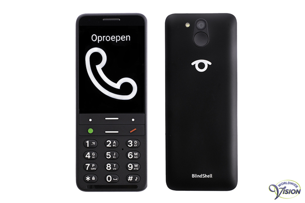 Sprekende GSM: Blindshell Classic 2 Zwart - ThuiszorgWebshop.nl