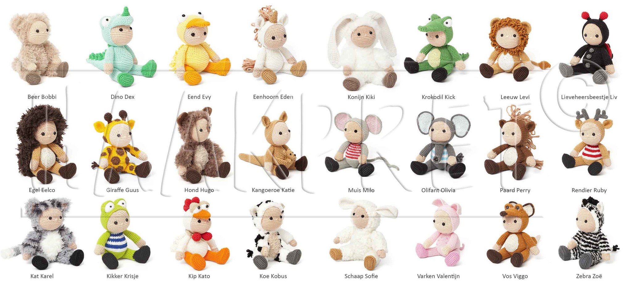 Beesie-poppen haken | Gratis verzending vanaf €50,-! | Haakpret.nl ...