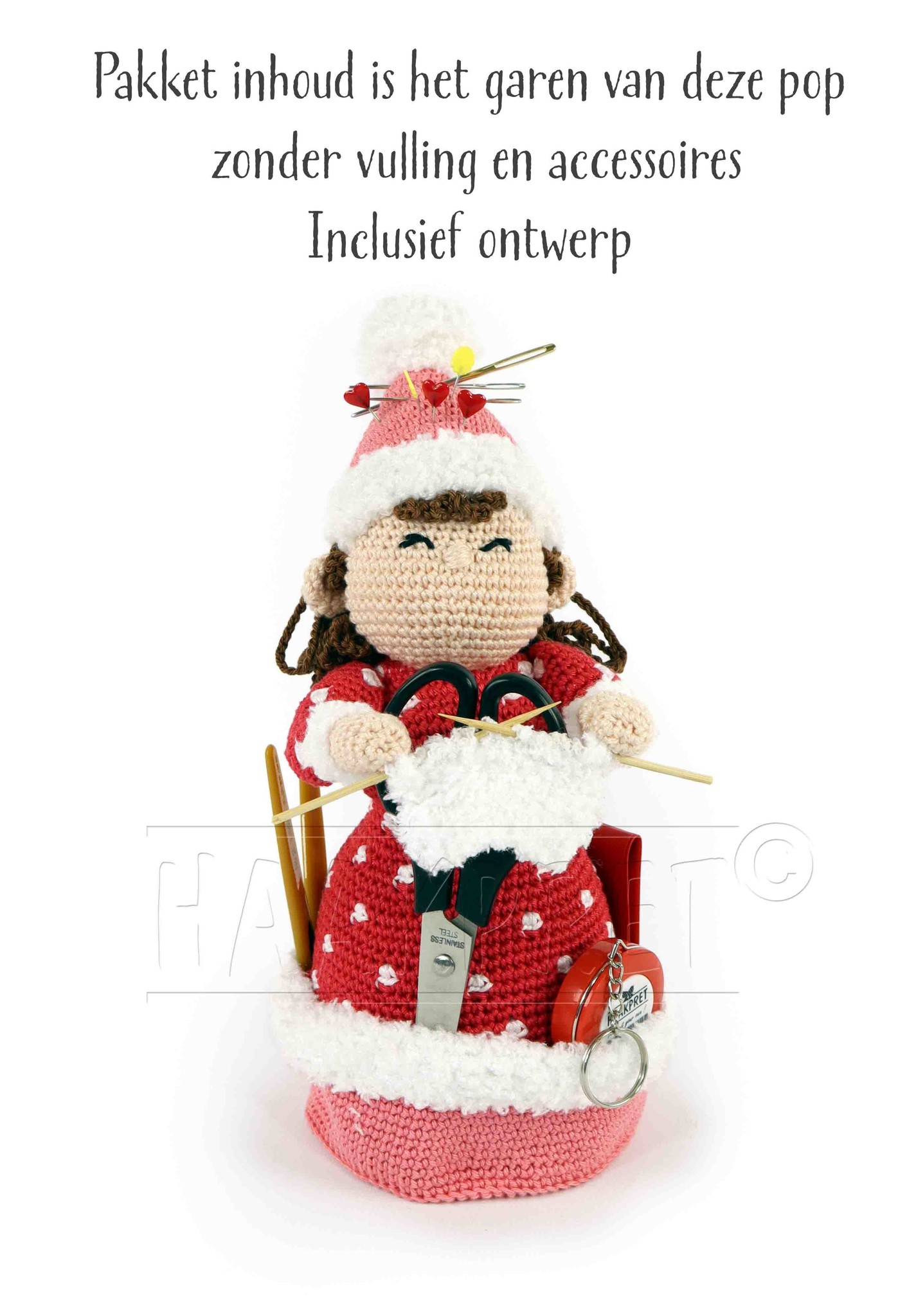 Garenpakket Crea Bea winter inclusief ontwerp - Haakpret