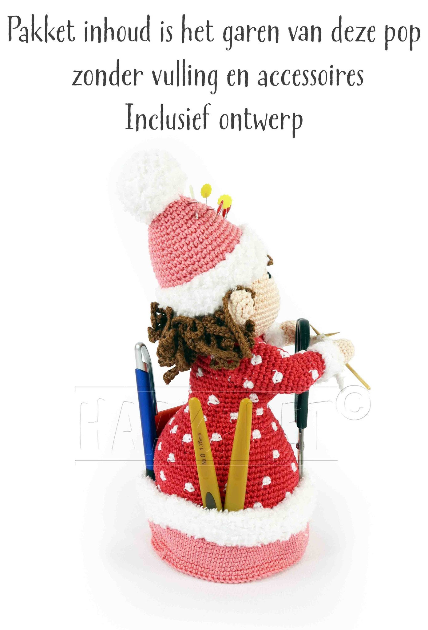 Garenpakket Crea Bea winter inclusief ontwerp - Haakpret