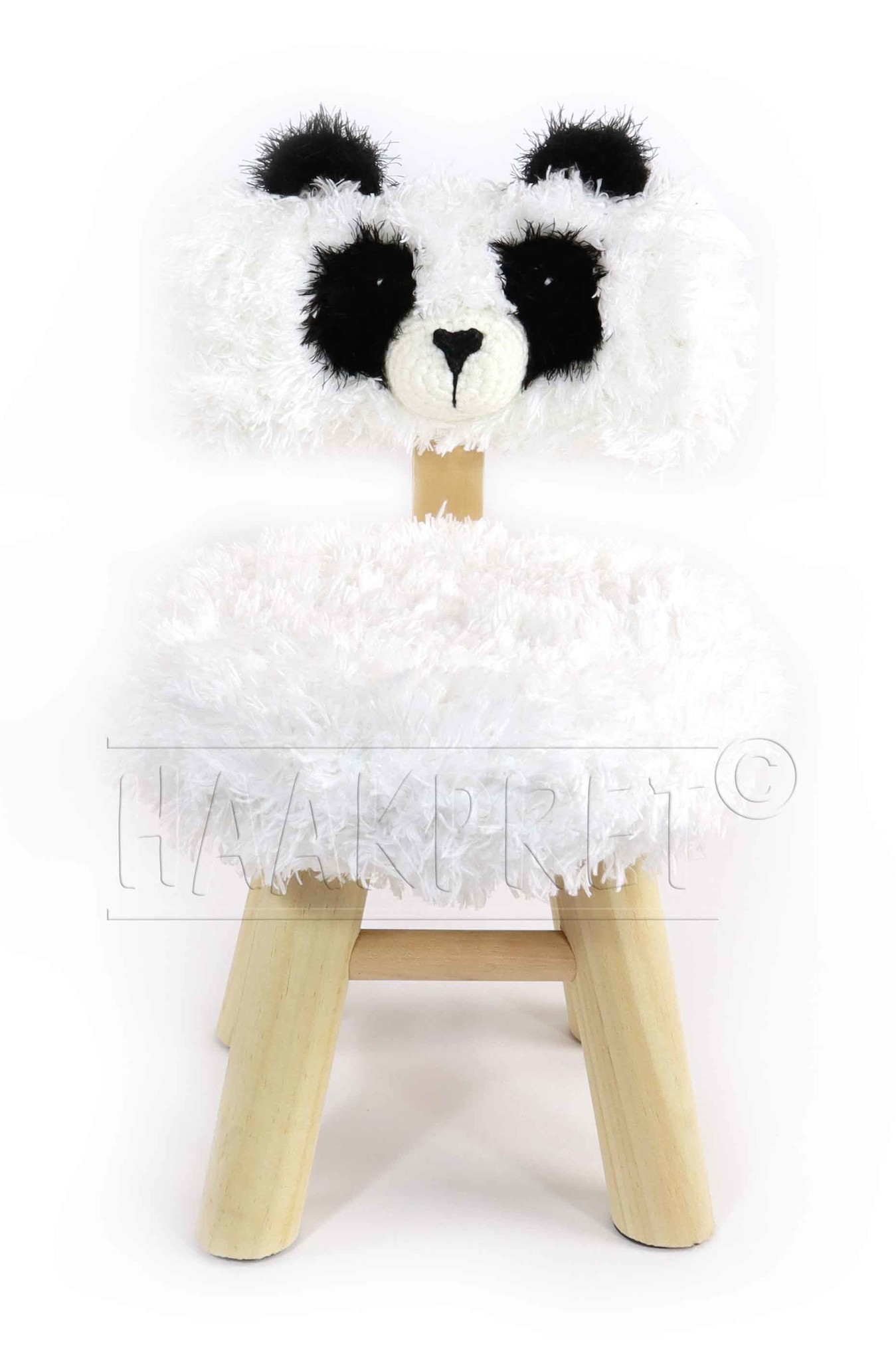 Pakket peuterstoel Panda - inclusief ontwerp - Haakpret